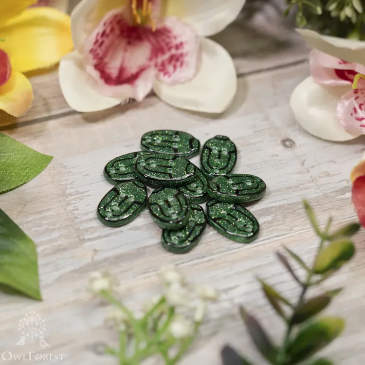 Ornamental buttons “Junebug” – Owlforest Embroidery