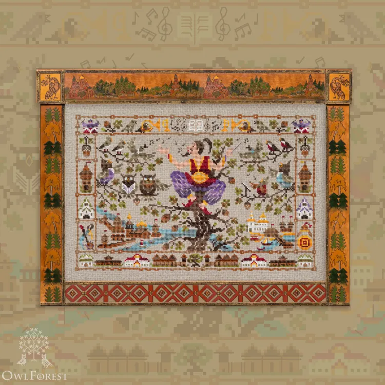 Digital embroidery chart “Nightingale the Robber's Hobby” – Owlforest ...