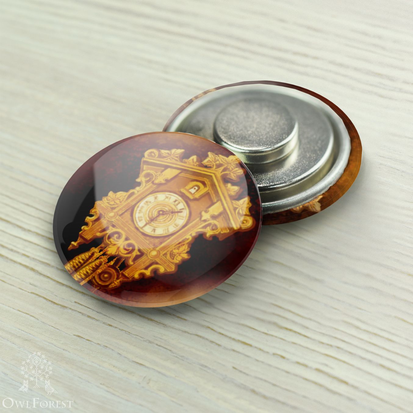 Magnet Needle Minder “Cuckoo Clock” – Owlforest Embroidery