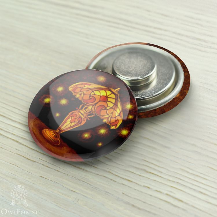 Magnet Needle Minder “Old Lamp” – Owlforest Embroidery