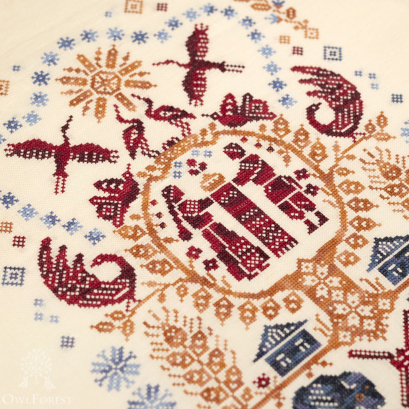Printed embroidery chart “Belarusian Motifs” – Owlforest Embroidery