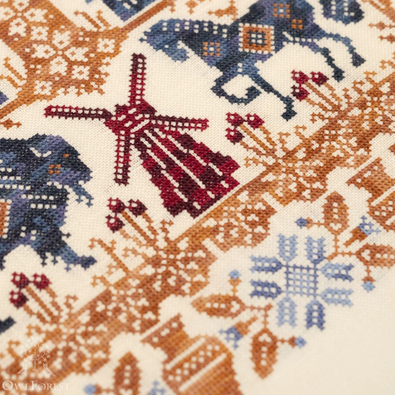 Printed embroidery chart “Belarusian Motifs” – Owlforest Embroidery
