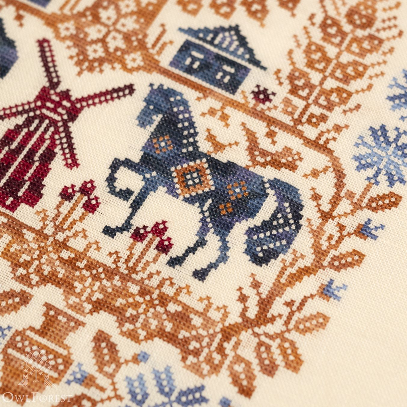 Digital embroidery chart “Belarusian Motifs” – Owlforest Embroidery