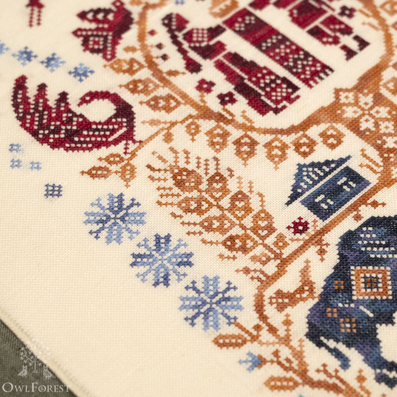 Digital embroidery chart “Belarusian Motifs” – Owlforest Embroidery