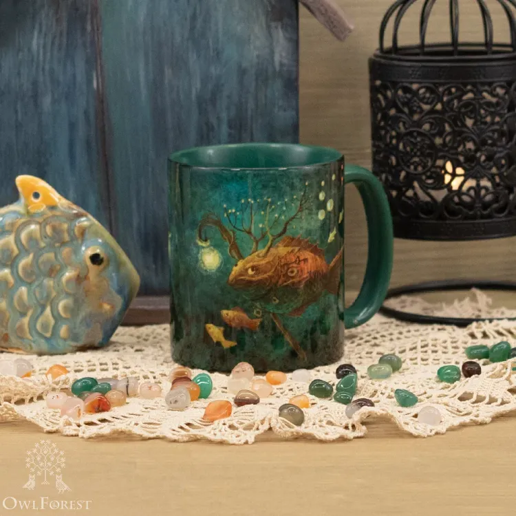 “River Druid” Mug – Owlforest Embroidery