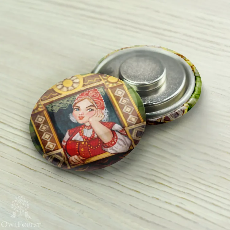 Magnet Needle Minder “Lubava” – Owlforest Embroidery