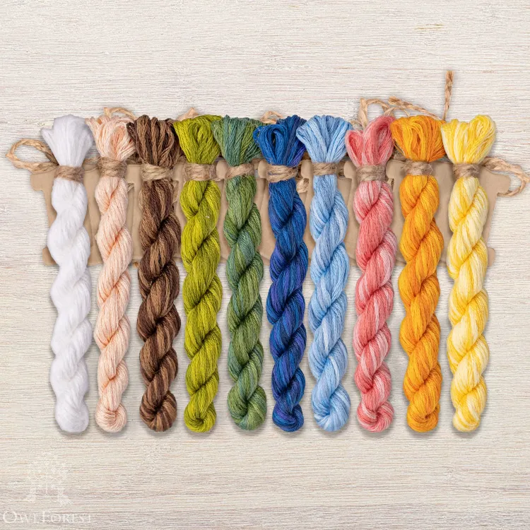 Set of OwlForest Hand-Dyed Threads for the “Gnome Studio. Origami ...