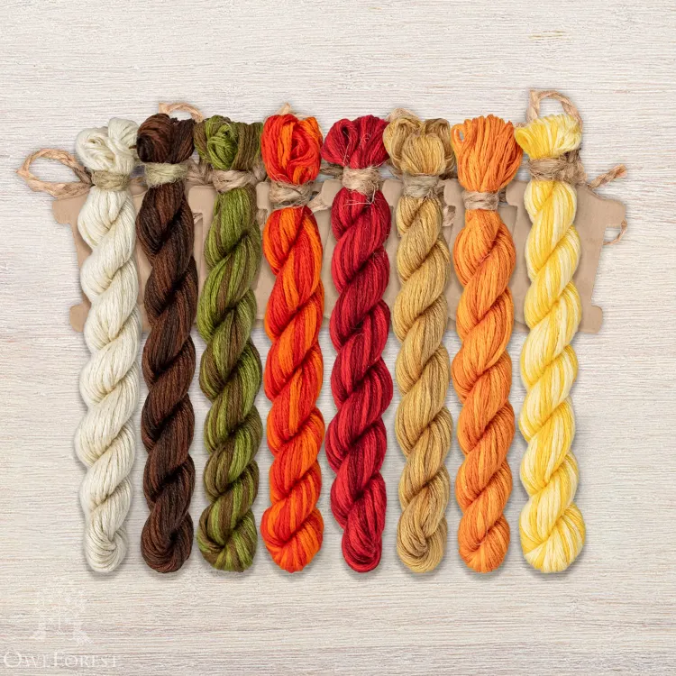Set of OwlForest Hand-Dyed Threads for the “Gnome Studio. Painting ...