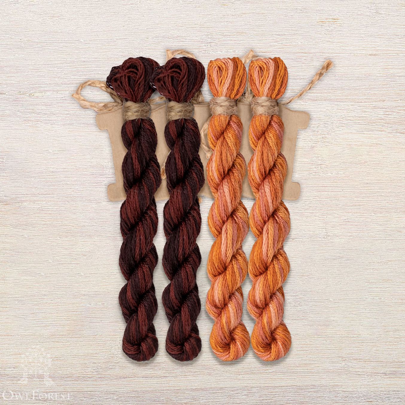 Set of OwlForest Hand-Dyed Threads for the “Handicraft Decorative ...